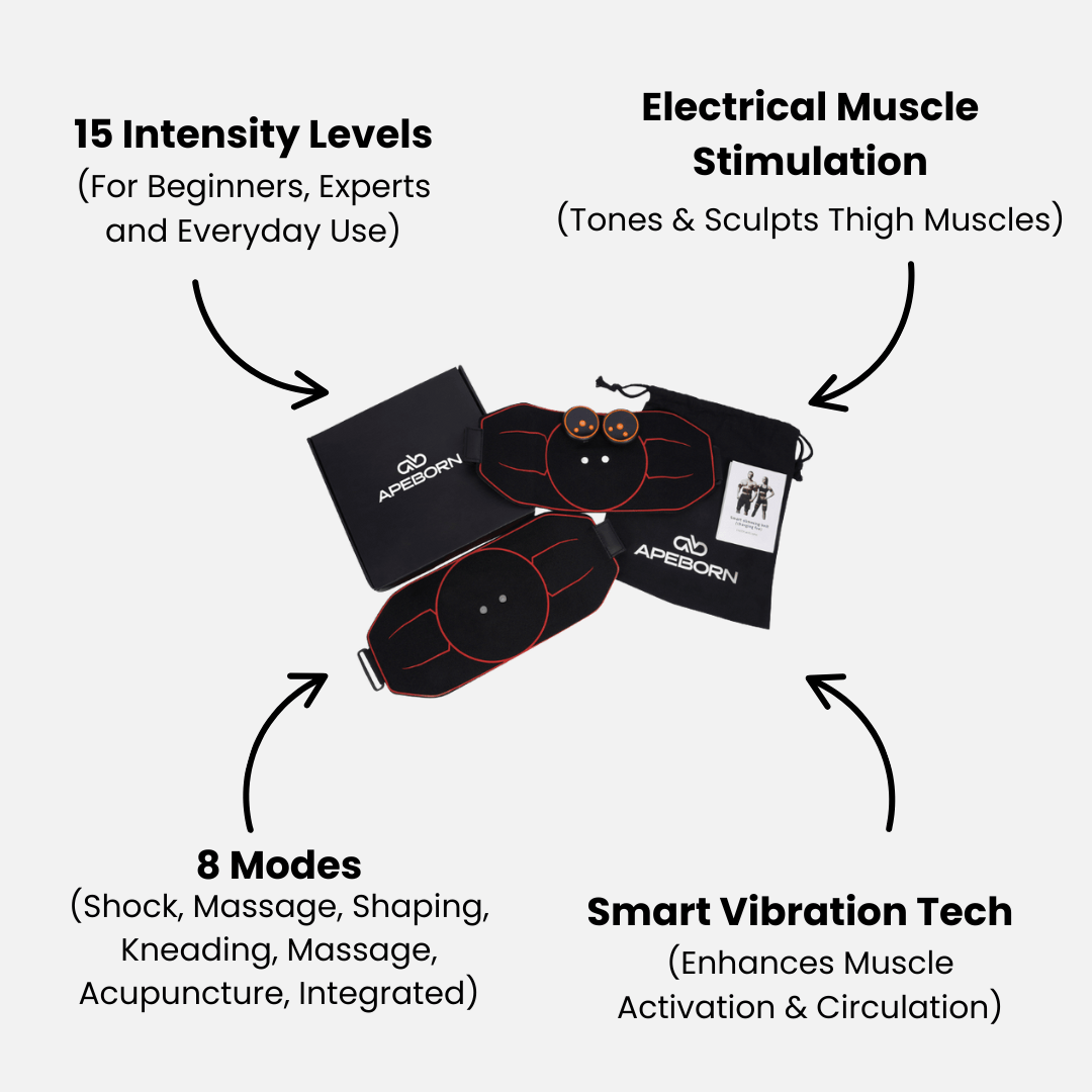 NextGen Thigh Stimulator | NMES Electrical Stimulation for Strength | Ape Born Fitness